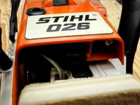 STIHL 026 air filter conversion