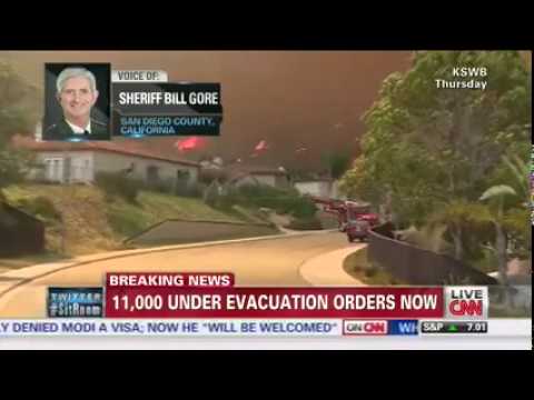 Sheriff Gore Talks to CNN about the Wildfires - San Diego County Sheriff's Department