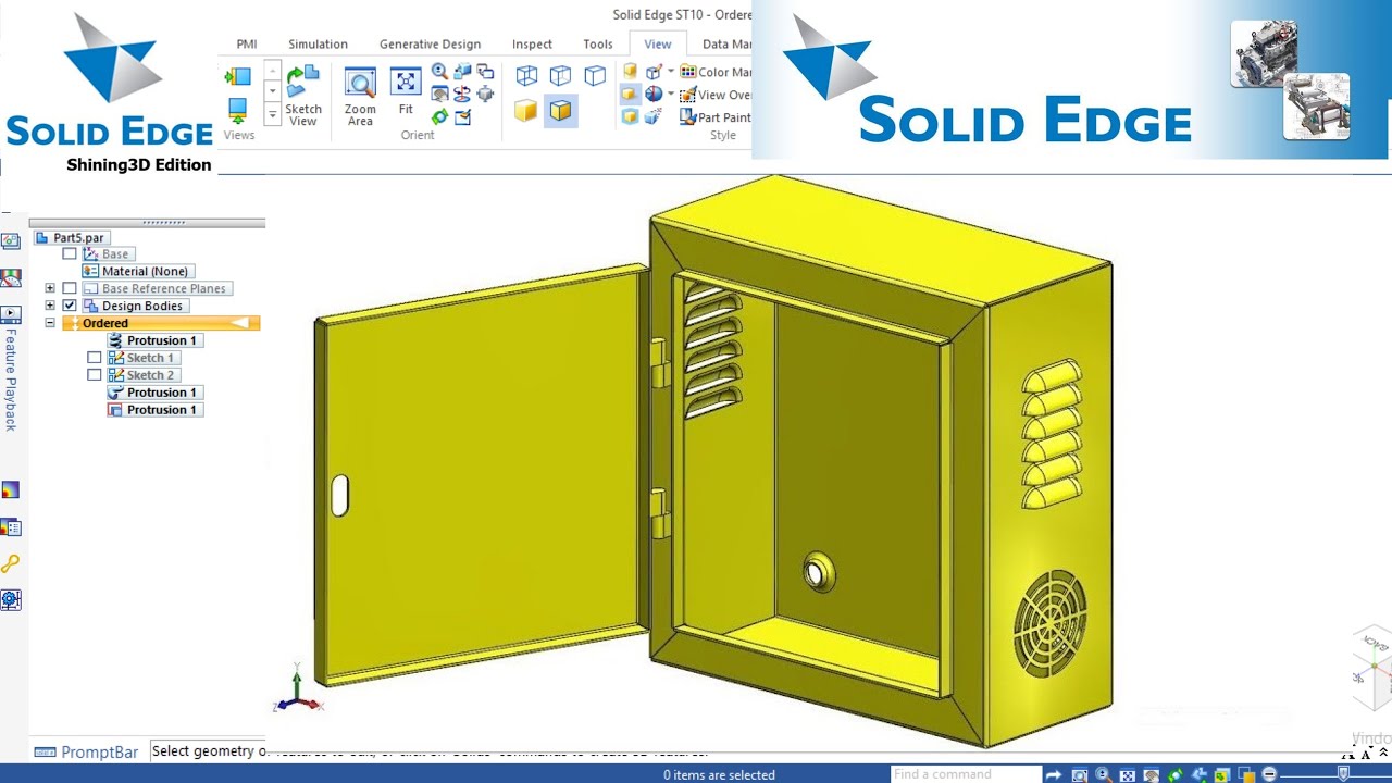 Solid edge tutorial I Sheet metal 2d drawing l Quick learning l Solid edge sheet metal tutorial