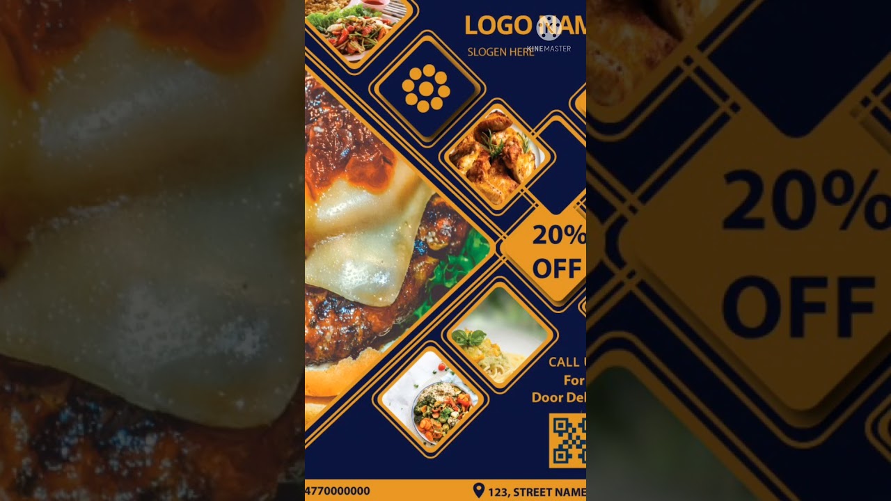 Illustrator CC Tutorial | Restaurant Flyer Design #shorts #short #myfirstshorts #youtubeshorts
