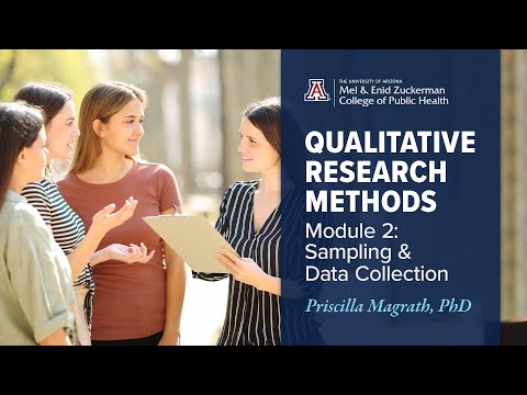 Qualitative Research Methods in Public Health — Module 2: Sampling & Data Collection