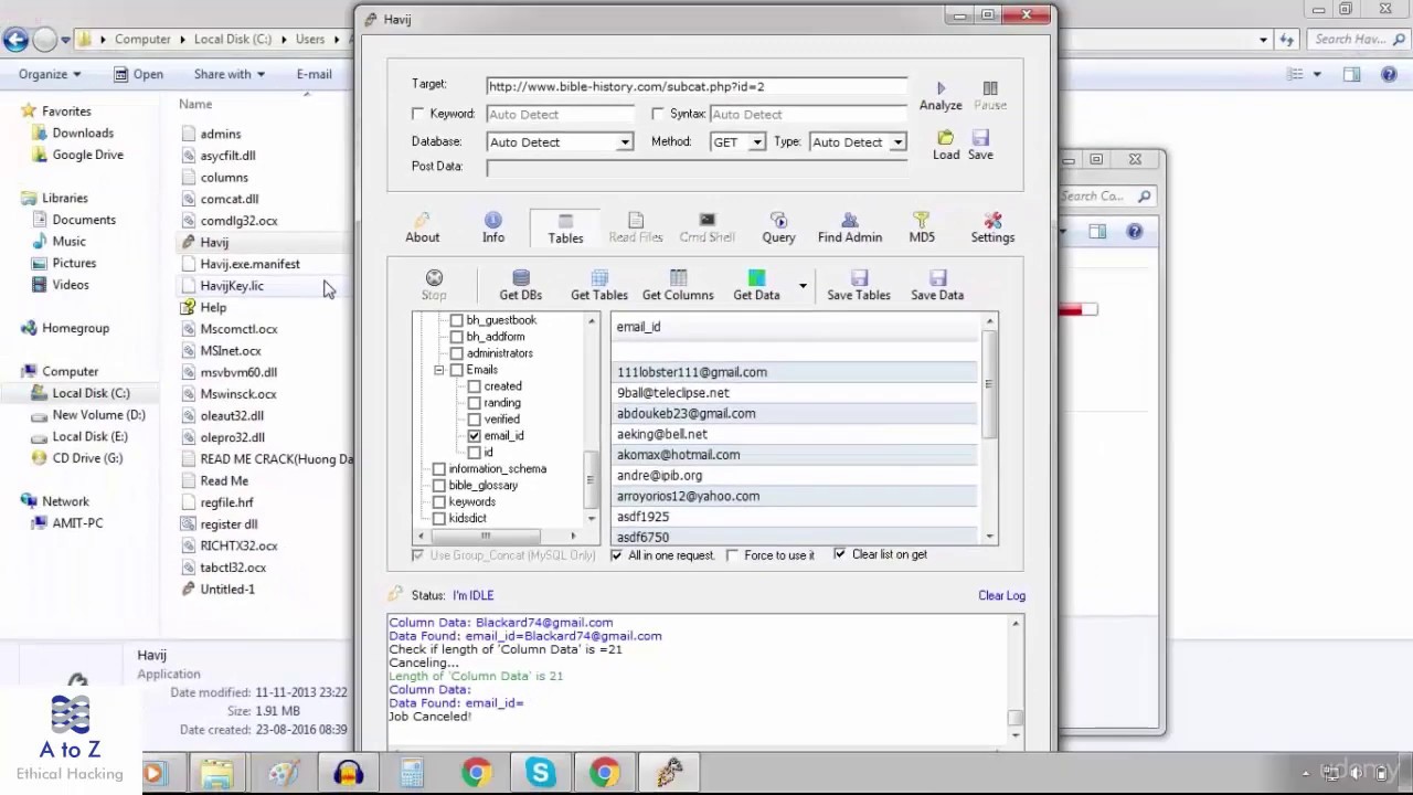 SQL Injection Using HAVIJ || Hacking Tutorials
