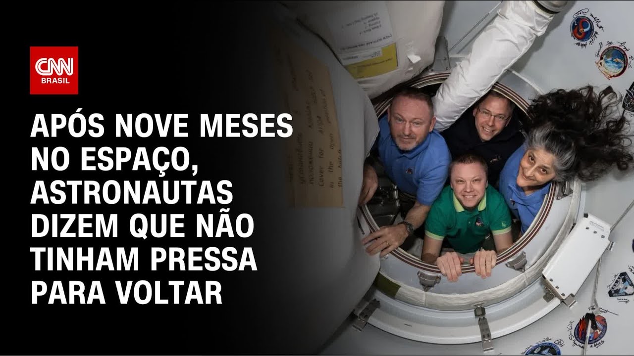 Após 9 meses no espaço, astronautas dizem que não tinham pressa para ...
