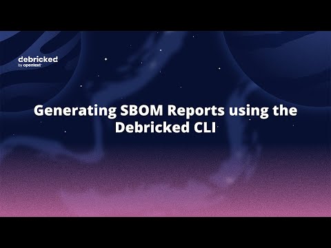 [Demo] Generating SBoM Reports using the Debricked CLI