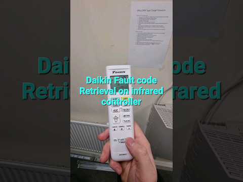 How to Retrieve Daikin Fault codes with an infrared controller. #daikin #vrf #hvac #ac #diy