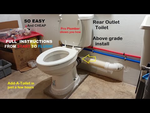 Using a REAR OUTLET TOILET │Solve Difficult & Common Install Problems, Retired Pro Plumber Secrets