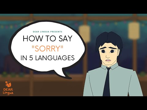 Say "Sorry" in 5 different languages | DEAR Lingua | Common phrases in 5 languages #1