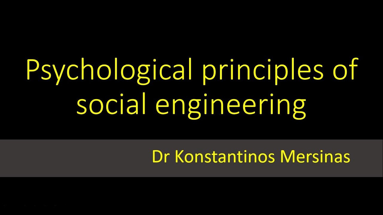Understanding the Psychological Principles of Social Engineering ...
