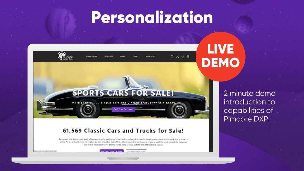 Personalization in Pimcore DXP/CMS
