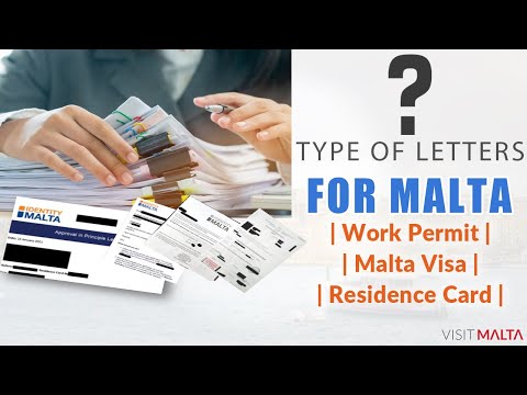 Type of Letters for Malta Work Permit, Malta Work Visa - Malta Approval In Principle Letter, CVU