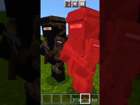 Russian soldiers in Minecraft. Military Mod