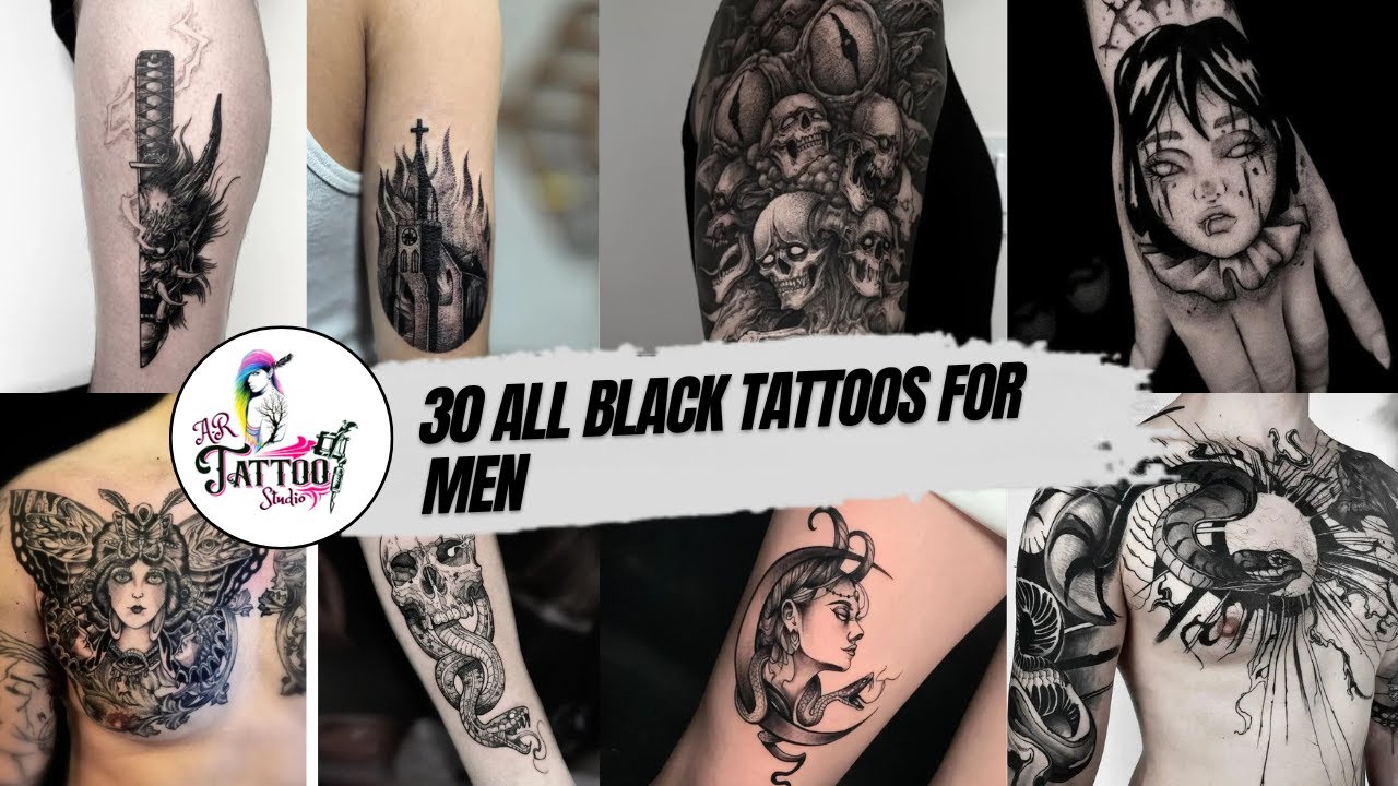 Blackwork Tattoo Designs 2025 | Bold Black Ink Tattoo Ideas | Powerful Blackwork Art