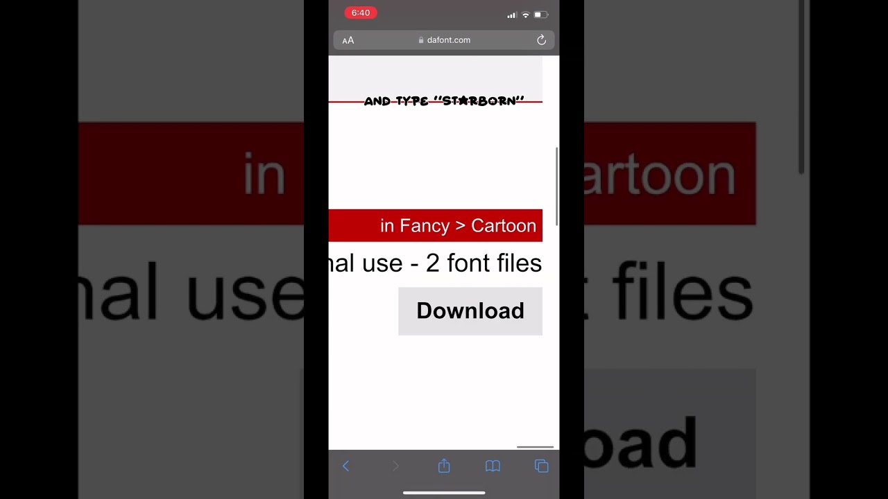 Fast tutorial on how to get “Starborn” font (@UnnoficialAkitaNeru)