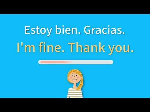 ¿Cómo se dice ”Estoy bien. Gracias.” en inglés?