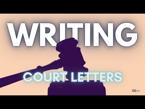 Writing Court Letters as a Therapist