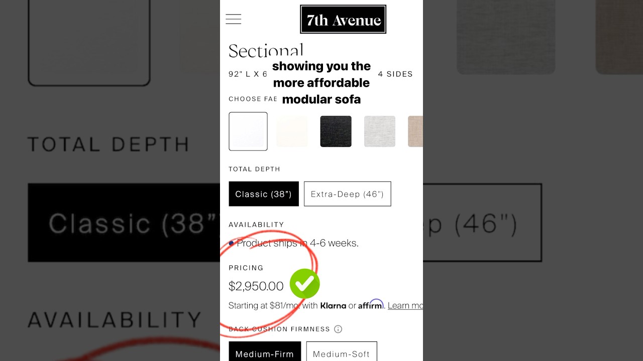 Comfort, style, and functionality without sacrificing cost. #sectional #modularsofa #sectionalsofa