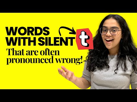How To Pronounce Silent Letter Words With /t/? Mispronounced English Words #pronunciation #shorts