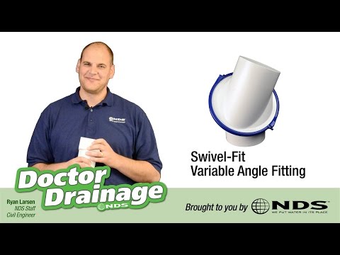 Navigate Drainage Obstacles With Swivel-fit™ Variable Angle Pipe Fitting | NDS Drainage Solutions