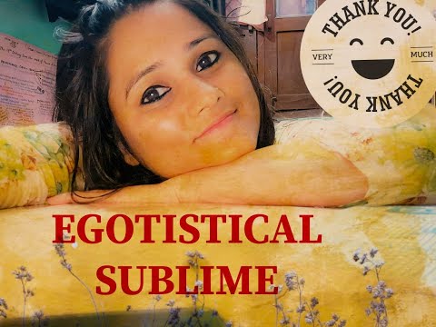 EGOTISTICAL SUBLIME by JOHN KEATS on WORDSWORTH