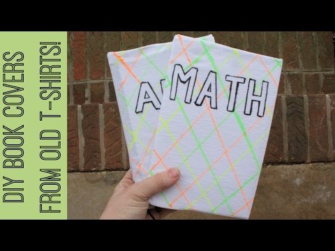 DIY Book Covers From Old T-Shirts