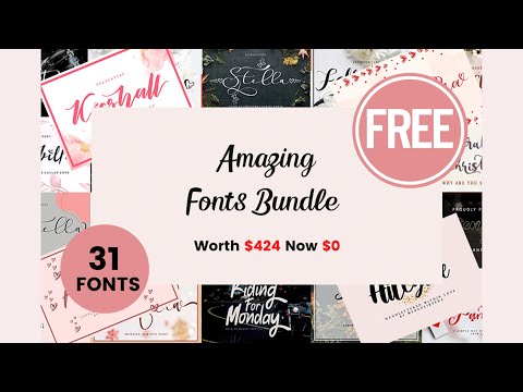 FREE DOWNLOAD Amazing Fonts Bundle | Creative Fabrica Special Offer