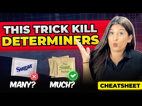 Determiners in One shot😎 Cheatsheet + Guaranteed questions🔥 BEST SHORT TRICKS✅