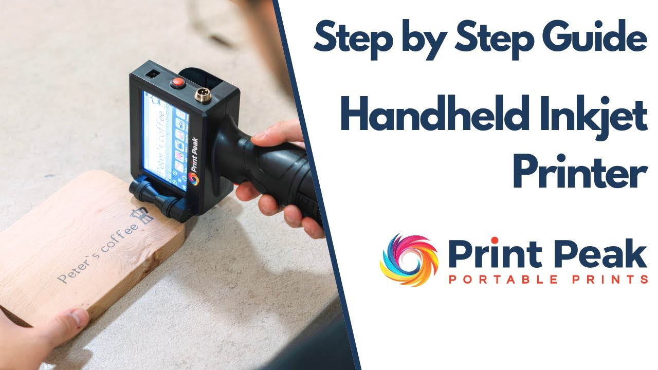 Master Your Print Peak Handheld Inkjet Printer: A Step-by-Step Tutorial