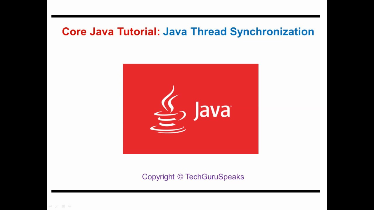 Core_Java_40 - Java Thread Synchronization