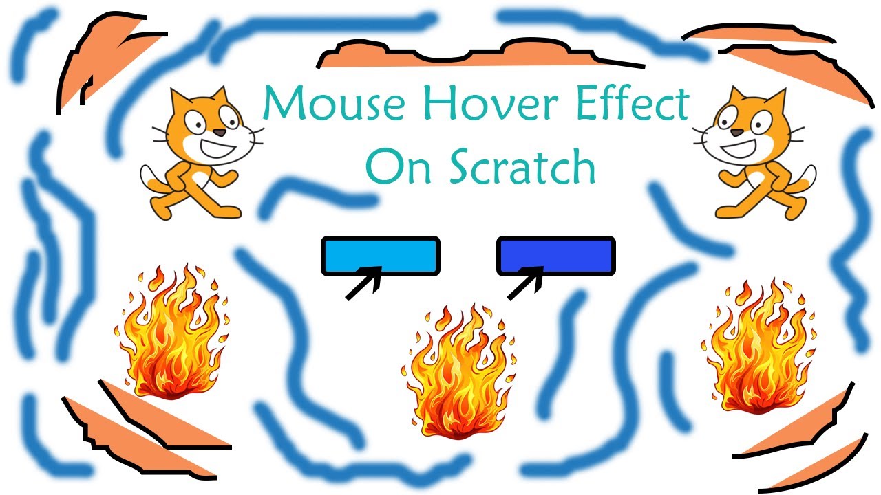 Scratch Hover Effect / Mouse Hover Effect | scratch animation | button animation effect