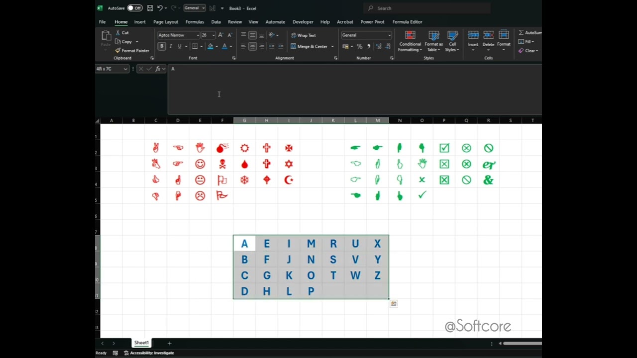 Convert Text to Symbols in Excel | Wingdings Font Tutorial
