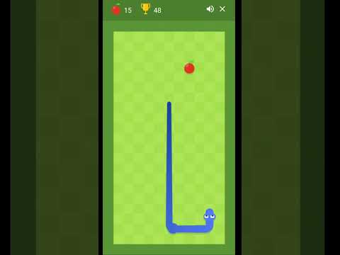 Google Snake Game - 21 score || SANESTER - GAMEPLAY