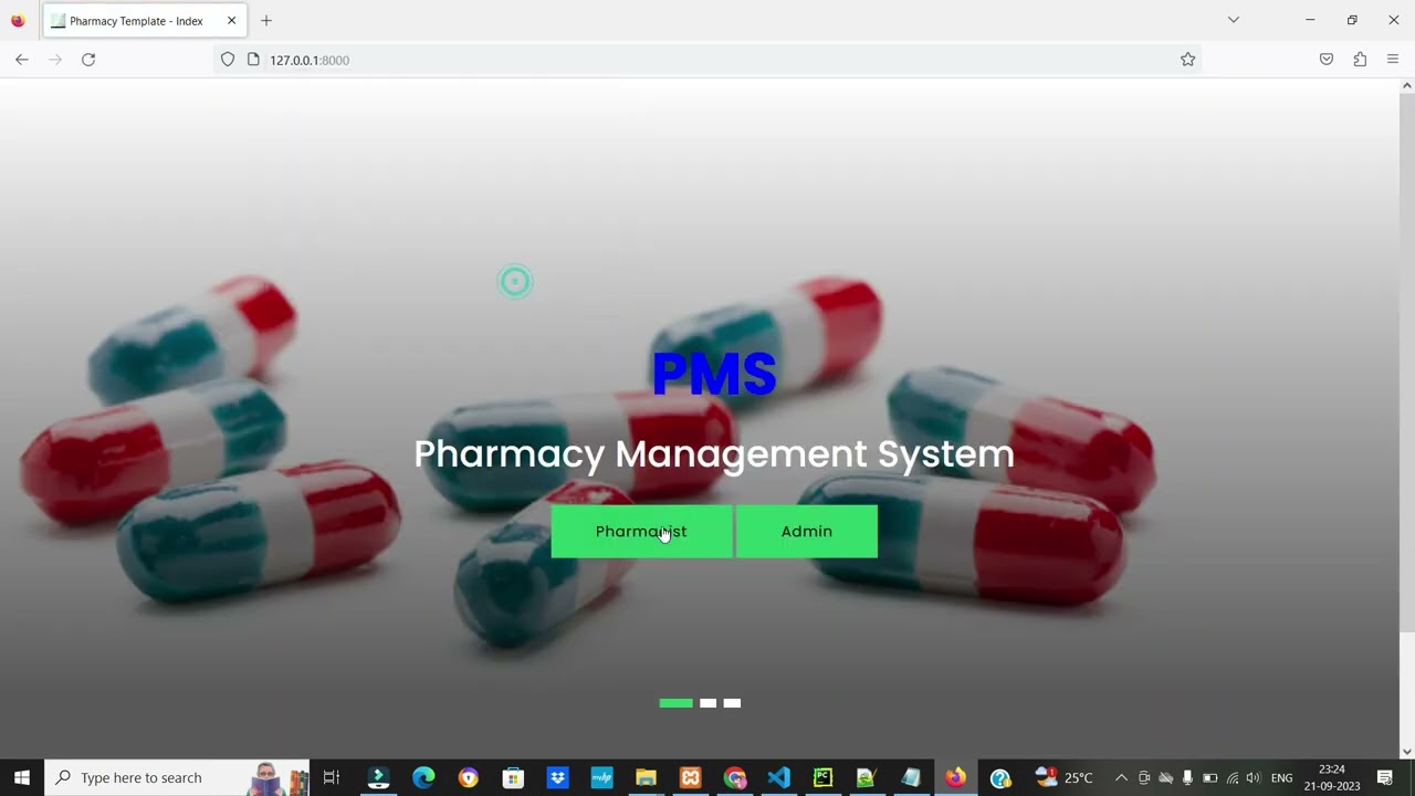 Pharmacy Management System using Python Django
