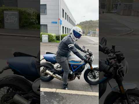 Taking off on my Ducati Scrambler Cafe Racer - Enjoy the exhaust sound from @ScProjectChannel