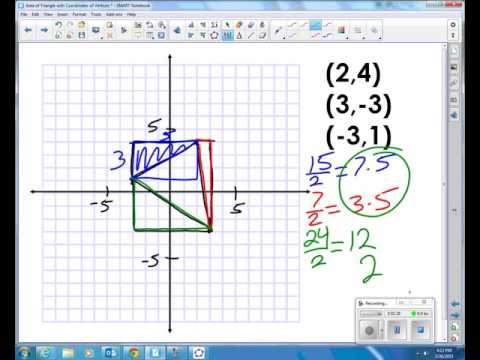 Area of Triangle with Coordinates of Vertices video