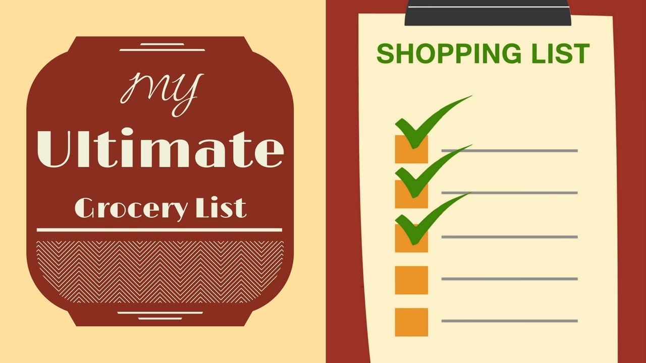 My Ultimate Healthy Grocery List | Downloadable list