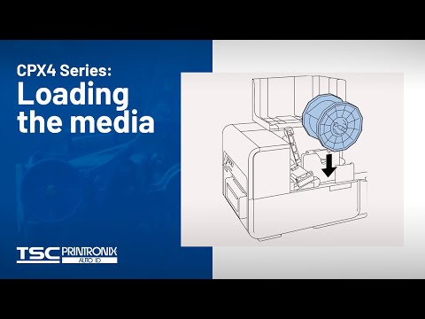 TSC CPX4 Series Color Label Printer: Loading the Media
