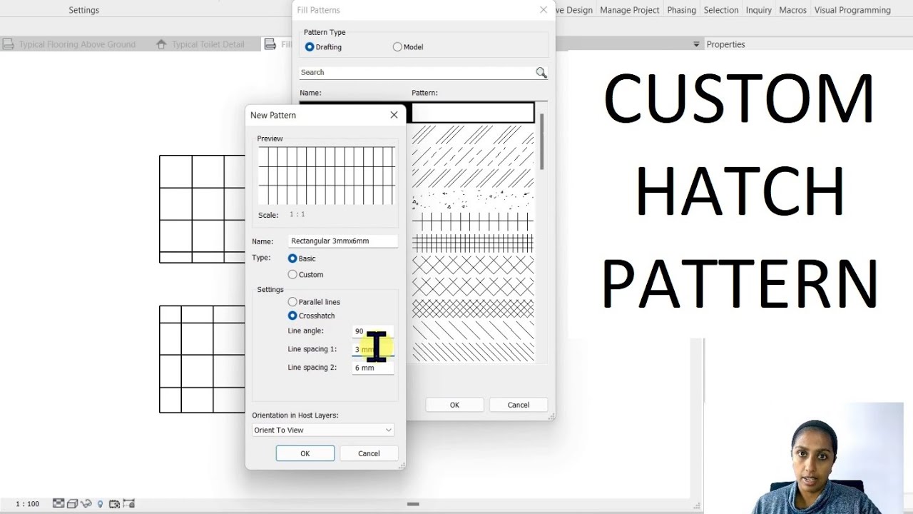 EP46 | Revit Beginner Program | Custom Hatch - Drafting and Model Fill Patterns | Bansri Pandey