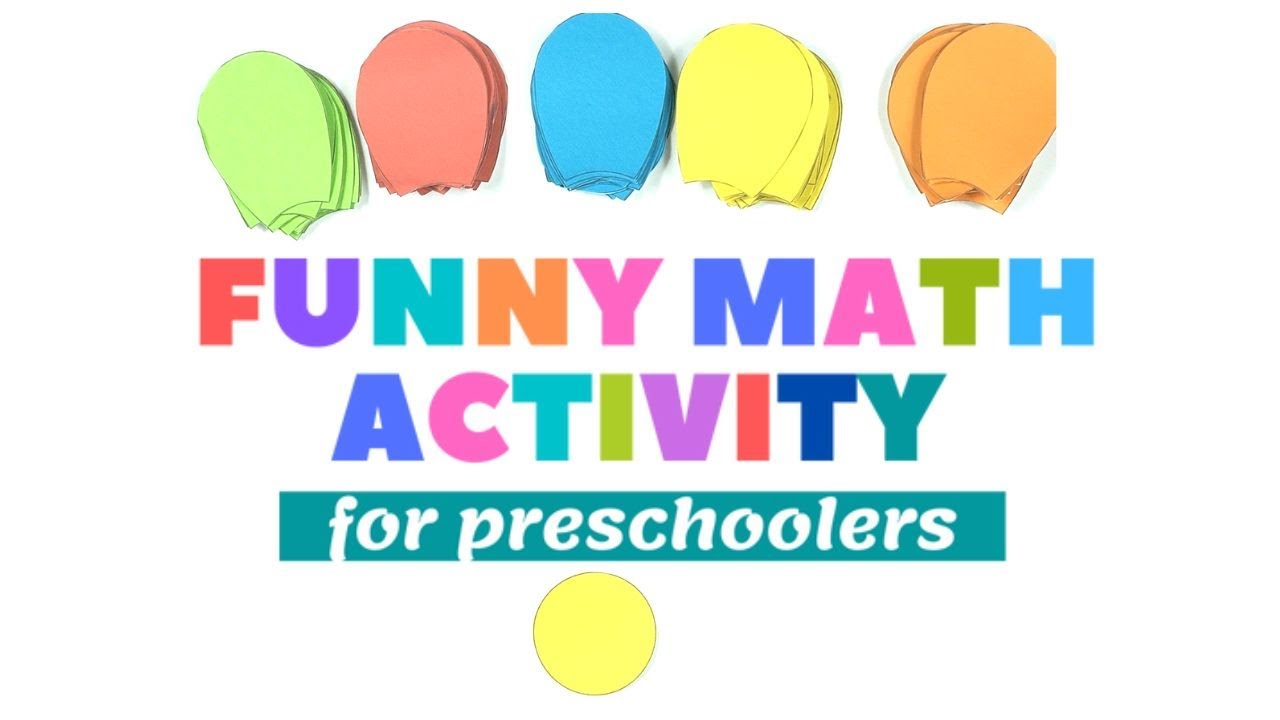 DIY funny, simple math activity for kids - Free printable