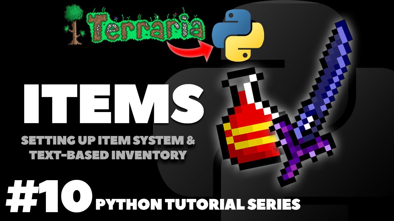 Items & Inventory | Coding Terraria in Python | Pygame Tutorial Ep. 10