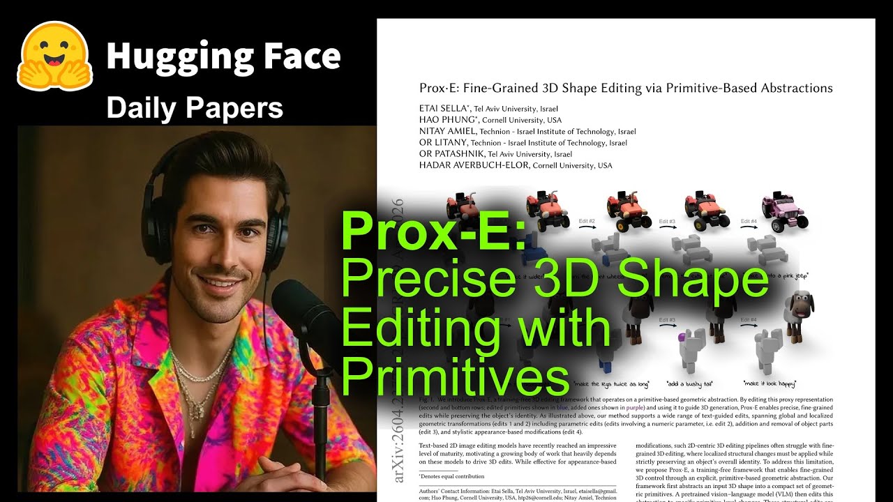 Prox-E: Precise 3D Shape Editing with Primitives