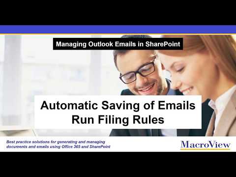 Save existing Outlook emails to SharePoint with Run Filing Rules