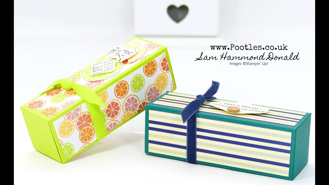Fold Flat Easy Stick Box Tutorial using Stampin' Up! Supplies