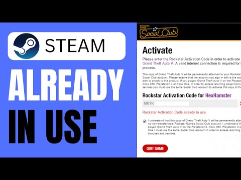 How To Fix "Rockstar Activation Code Already In Use" Steam | 2025