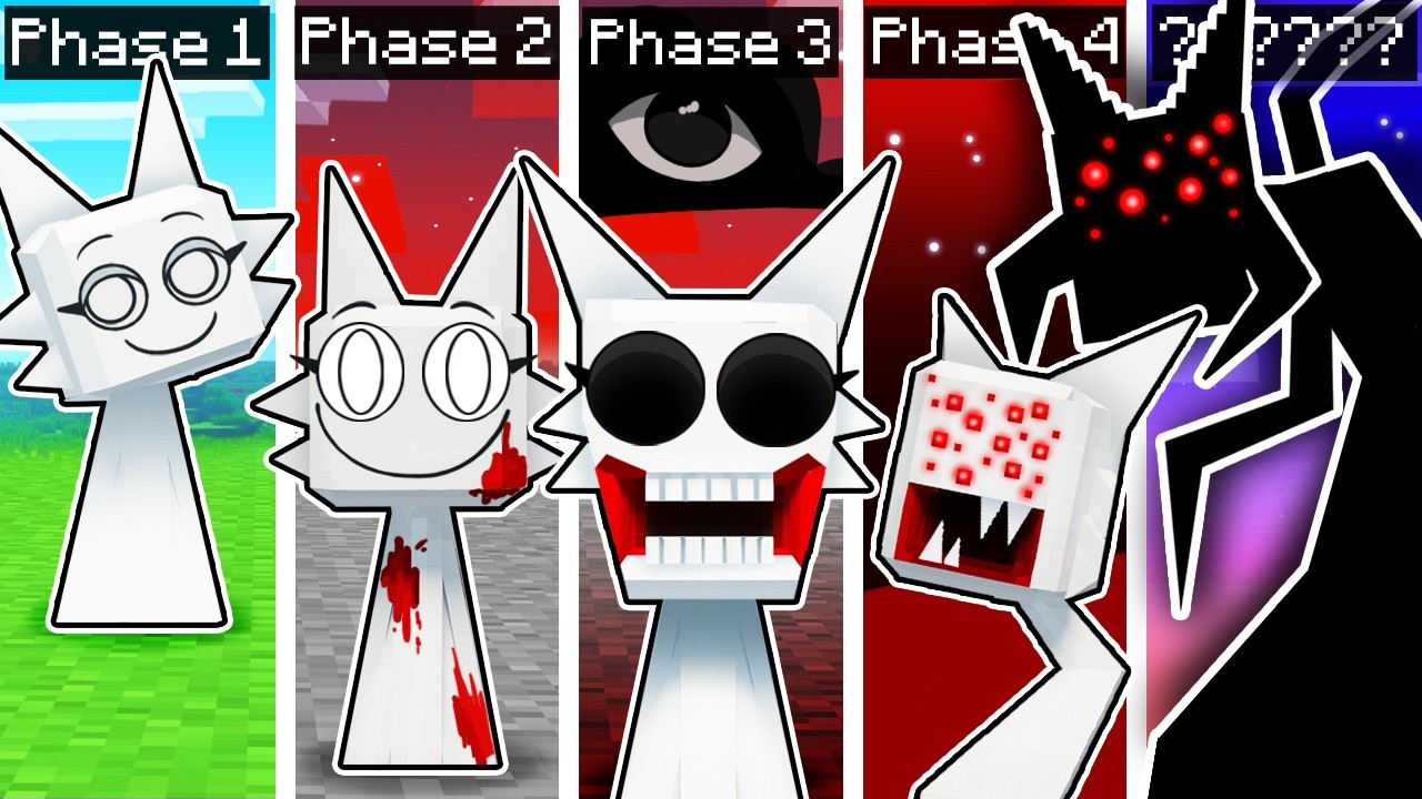 SPRUNKI: ALL PHASES... (Minecraft)
