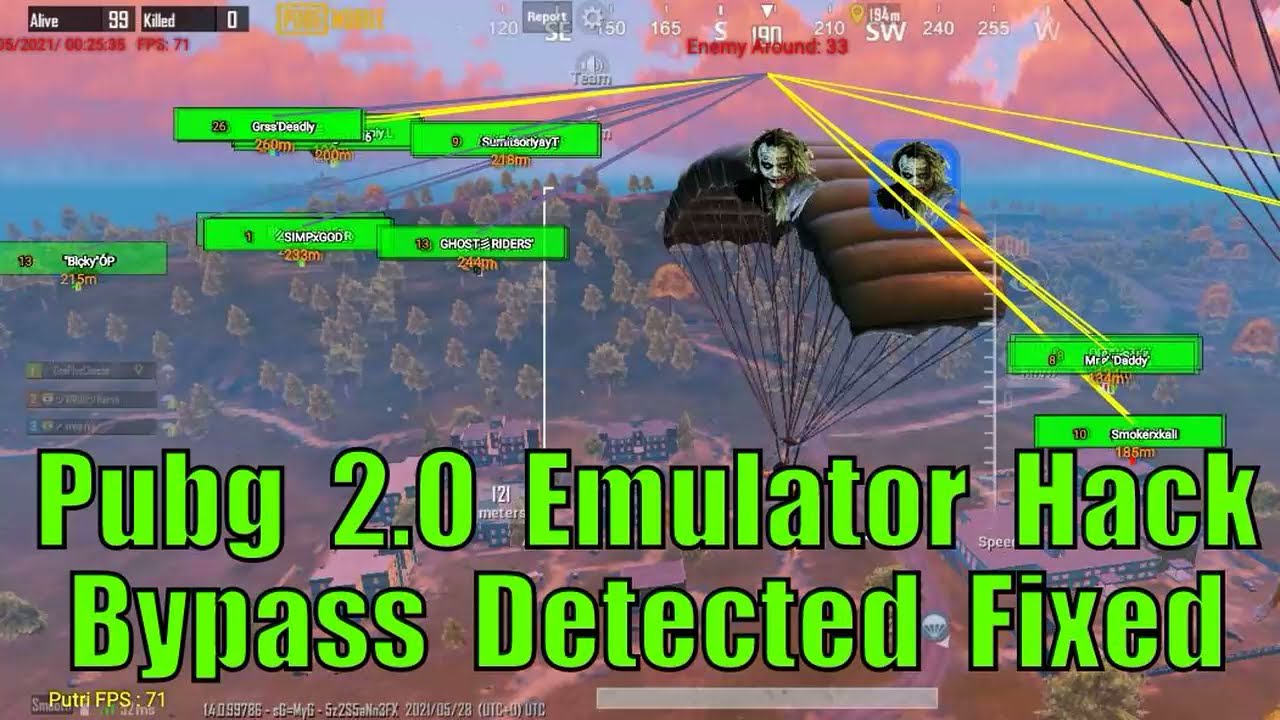 HACK PUBG 2.0 EMULATOR - GAMELOOP / LD PLAYER