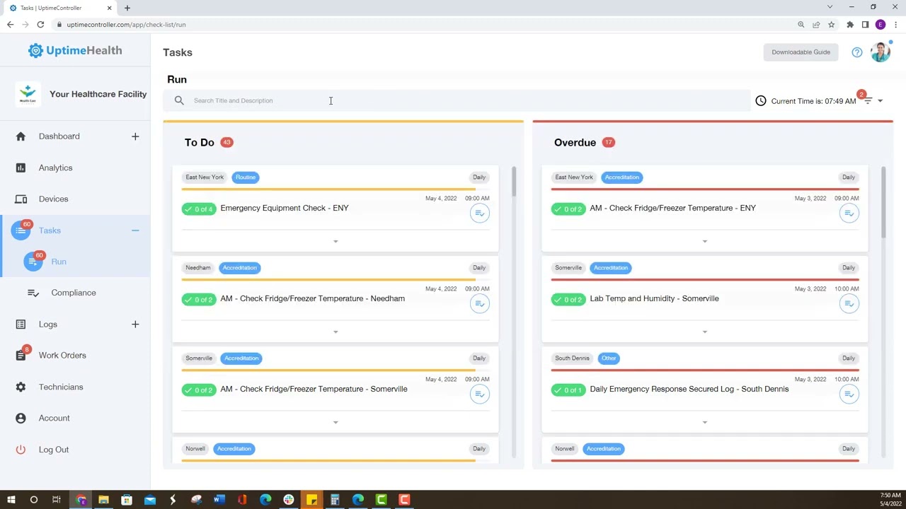 UptimeController | Sub-Account User Demo