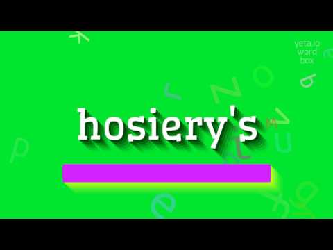 How to say "hosiery's"! (High Quality Voices)