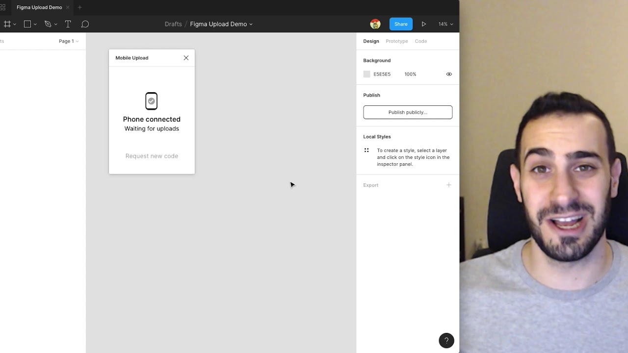 Figma Mobile Upload Demo