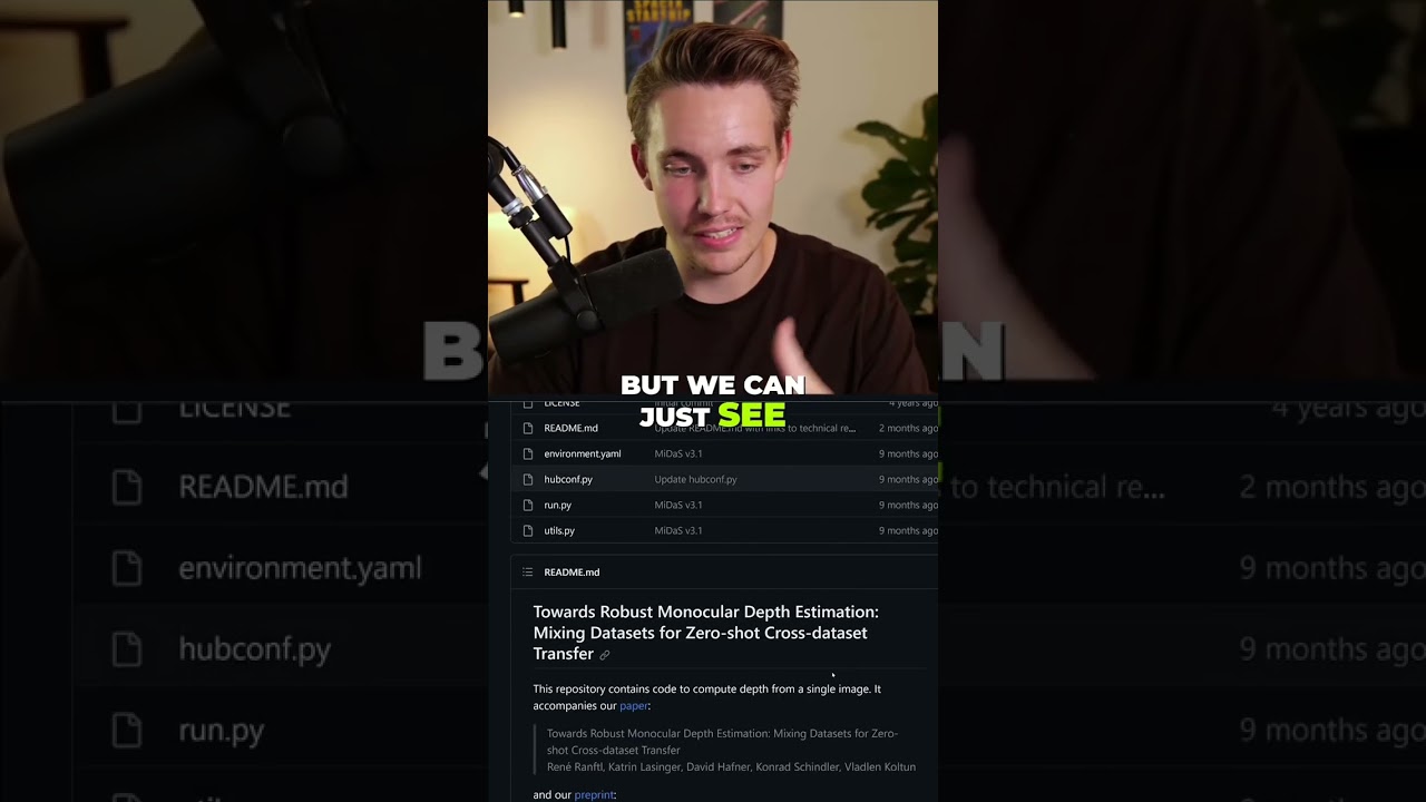 MiDaS GitHub Repository
