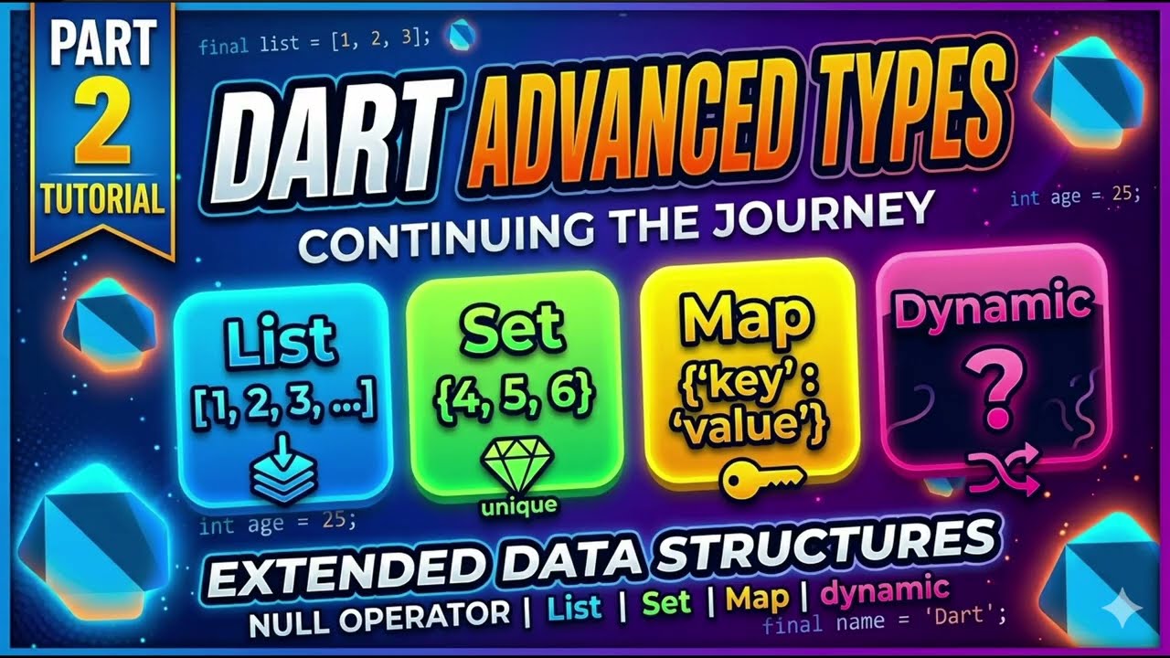 DART 101: The ULTIMATE Beginner's Guide to Variables & Data Types! PART 2